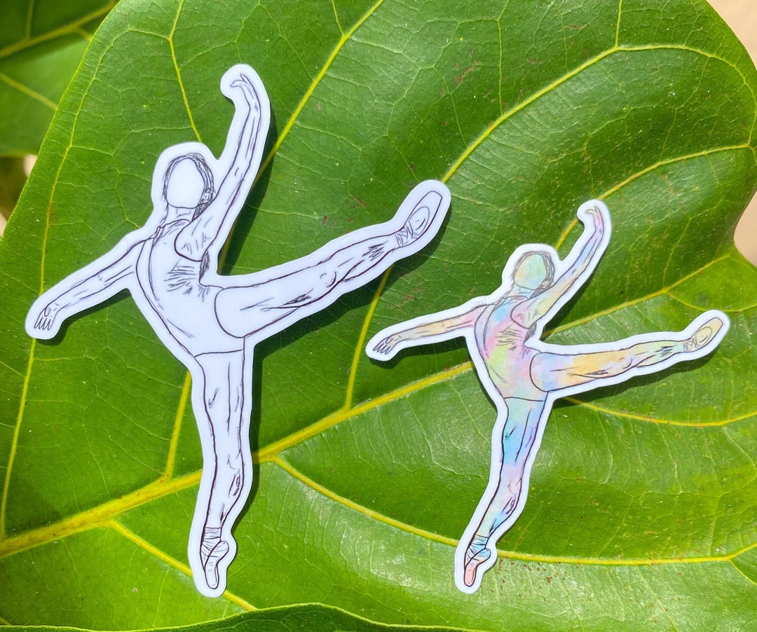 Ballerina Sketch Sticker, Dance, Ballet, Ballerina, Laptop Sticker - Etsy