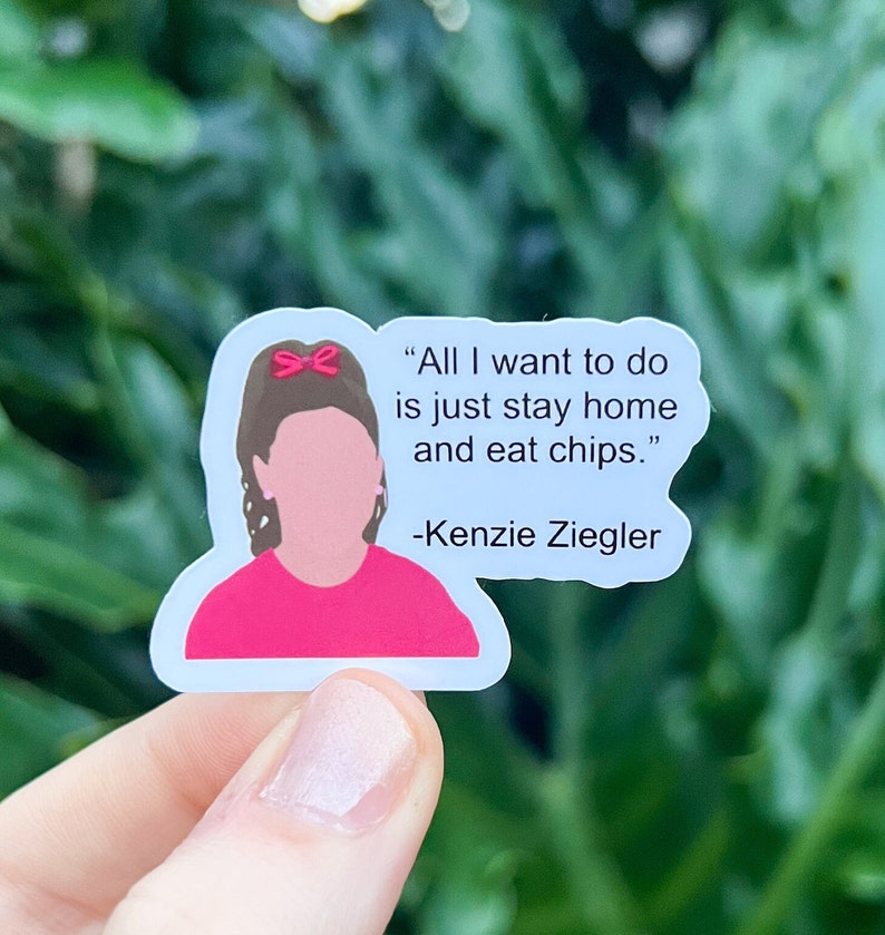 Dance Moms Sticker, Kenzie Ziegler Quote, Waterproof Laptop Decal - Etsy