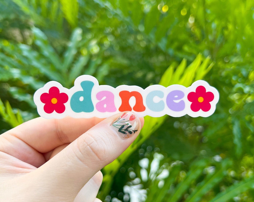 Retro Dance Sticker, Dance, Ballet, Ballerina, Jazz, Tap, Dance Gift ...