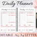 Printable 7 Day Planner Daily Planner Day Planner Work Planner | Etsy