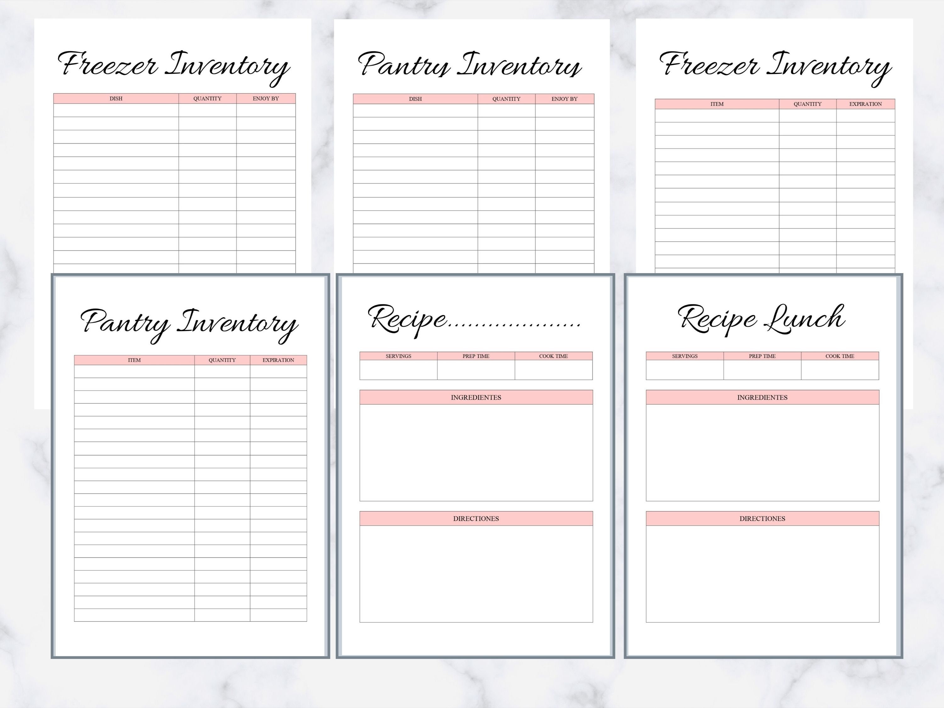 Meal Planner Printable, Weekly Meal Planner, Monthly Meal Planner, Meal ...