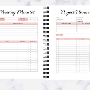 Printable Project Planner, Printable Project Tracker, Project Planner ...