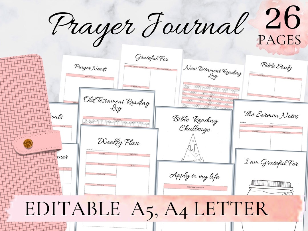 Prayer Journal Printable, Prayer Journal, Faith Journal Printable ...