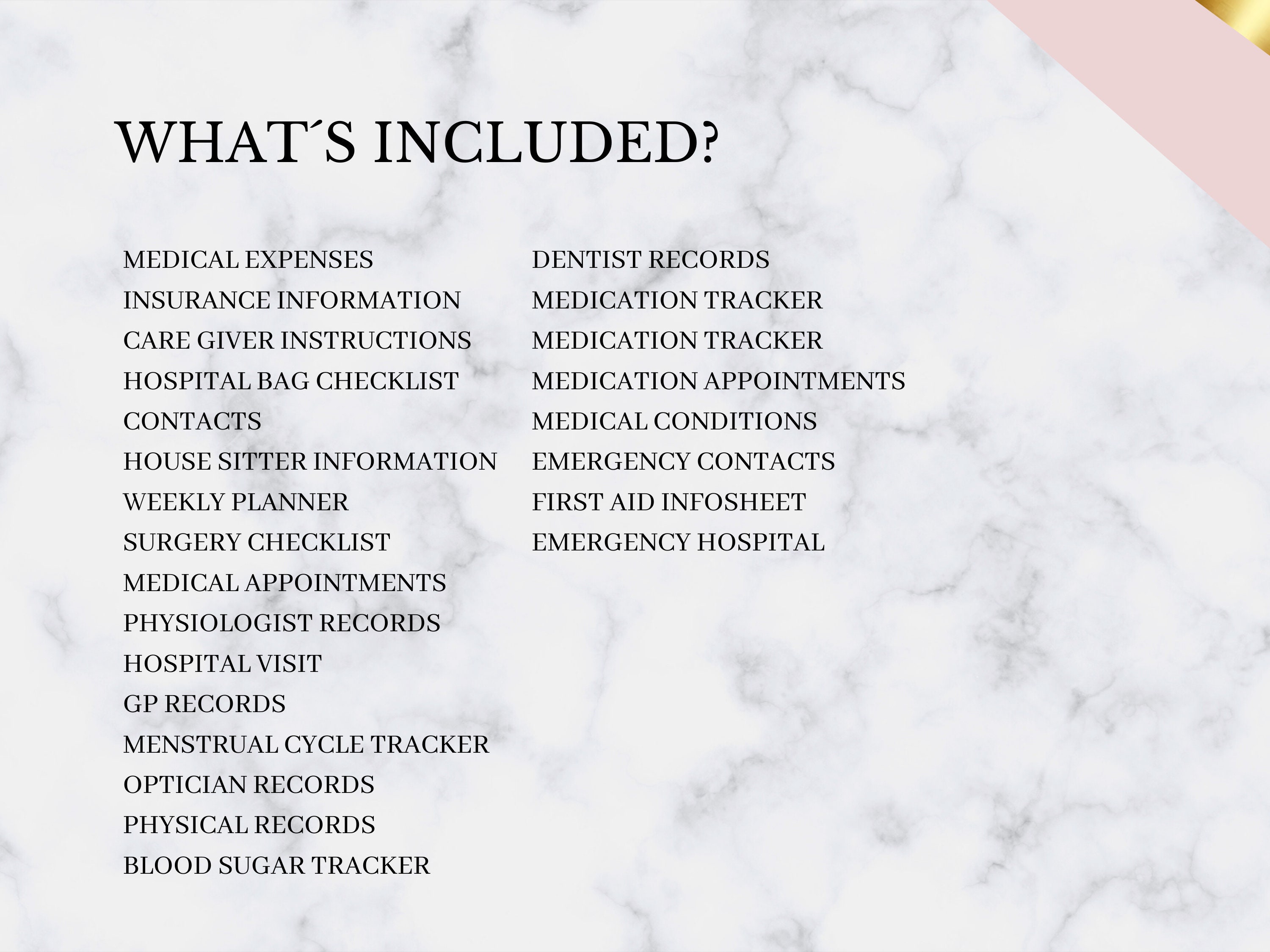 Printable Medical Planner Template, Healthcare Planner, Health Planner ...