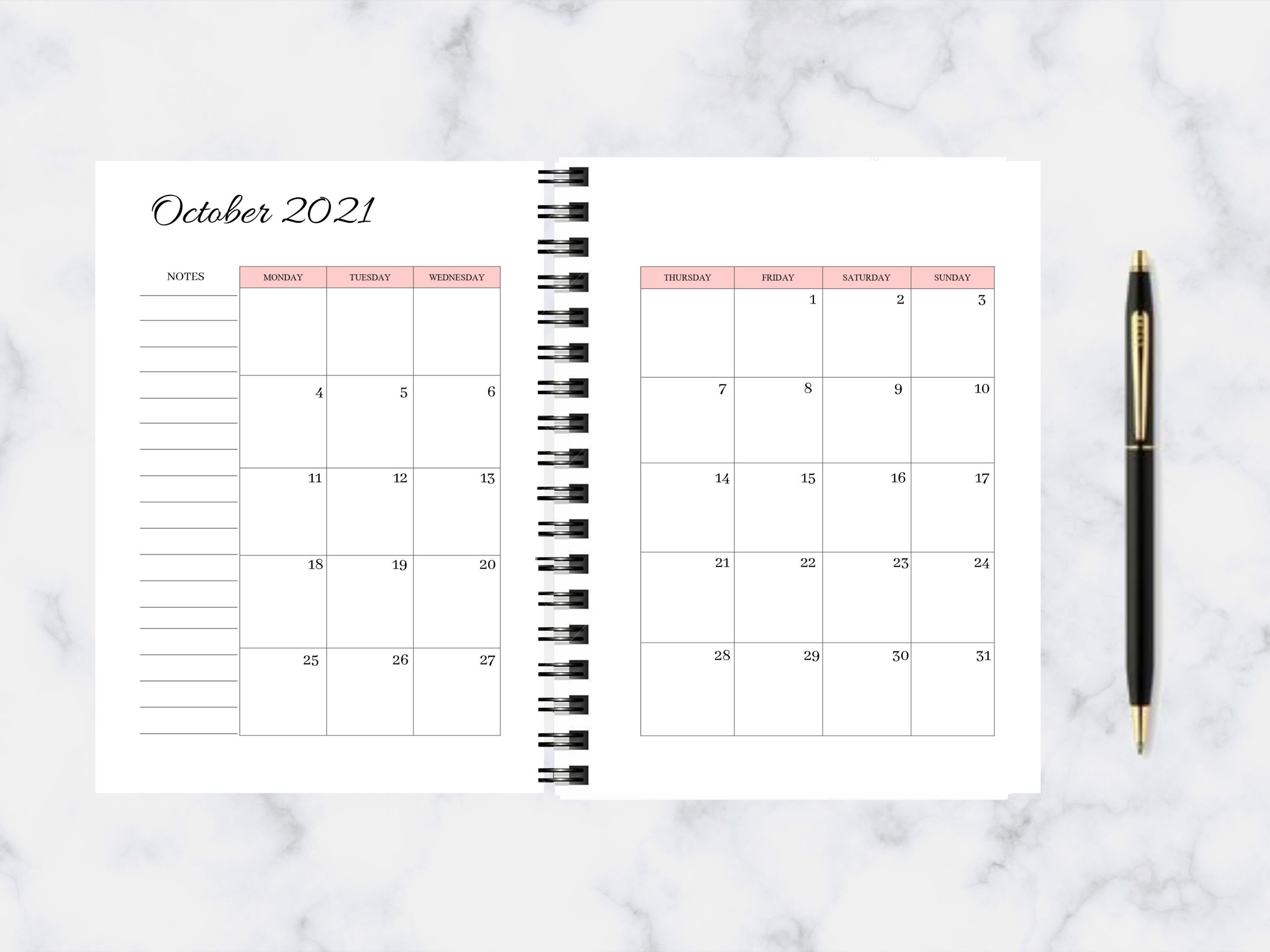 2021 Monthly Planner, 2021 Calendar Planner, 2021 Printable Calendar ...