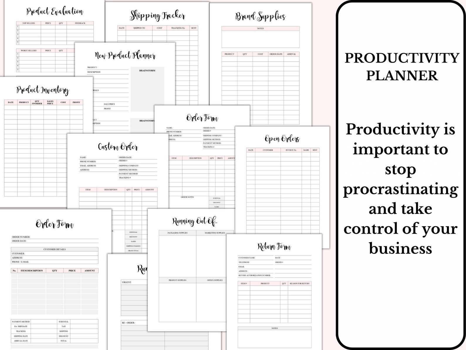 Business Planner Small Business Planner Home Business Organizer ...