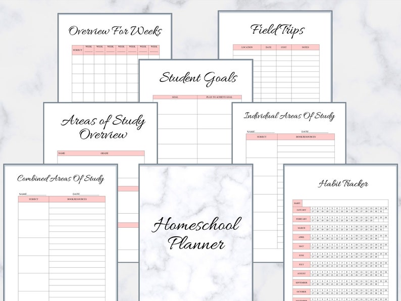 Homeschool planner 2020-2021 homeschool planner homeschool | Etsy