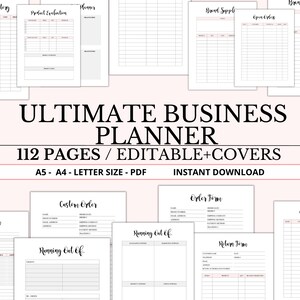Business Planner Small Business Planner Home Business Organizer ...
