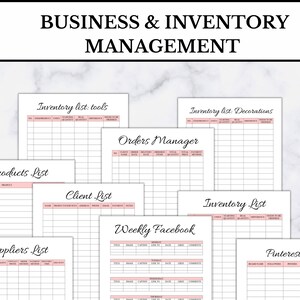Bakery Business Planner Cakes Cupcakes Home Baking Bakery Printable ...