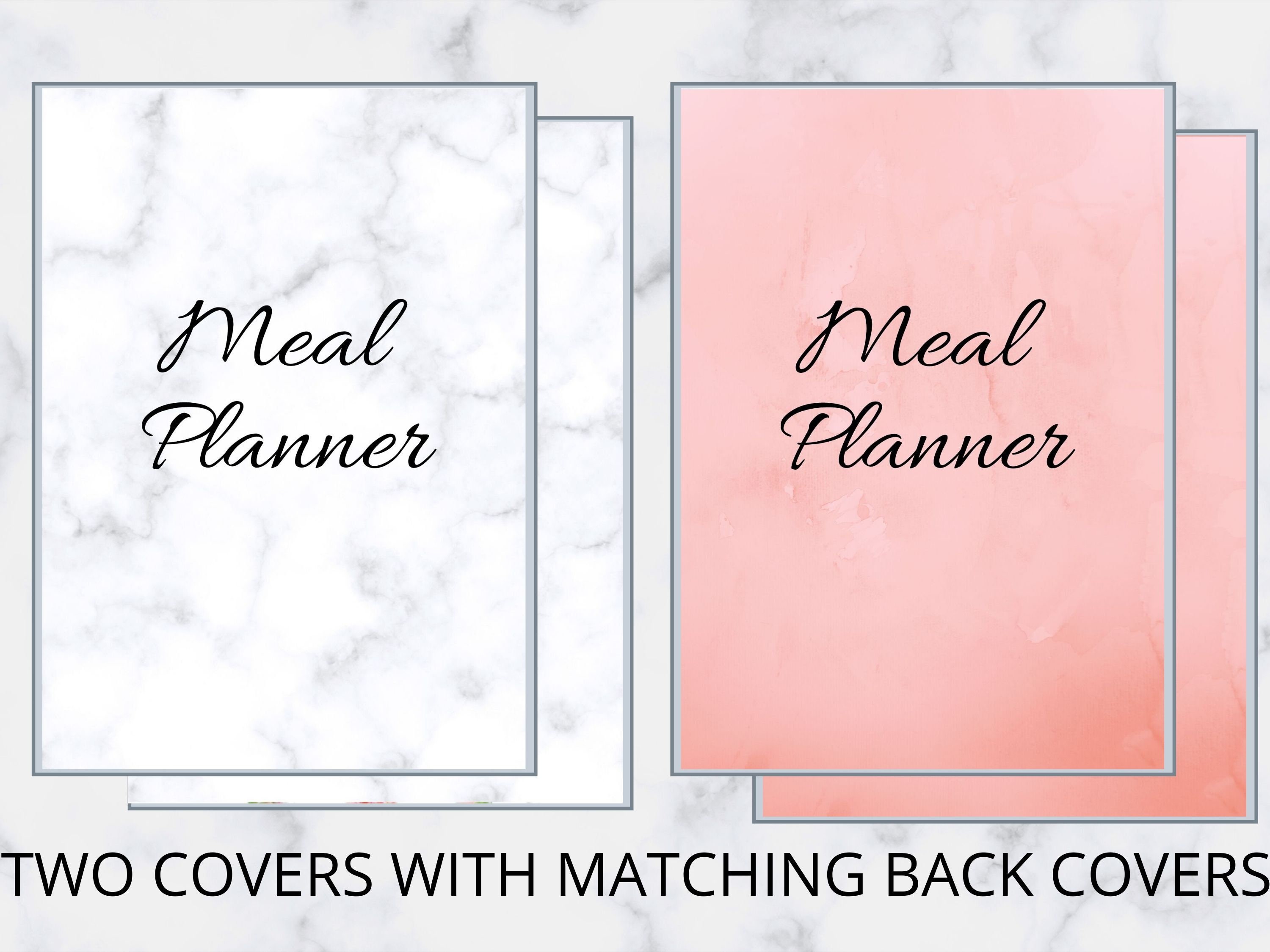 Meal Planner Printable, Weekly Meal Planner, Monthly Meal Planner, Meal ...