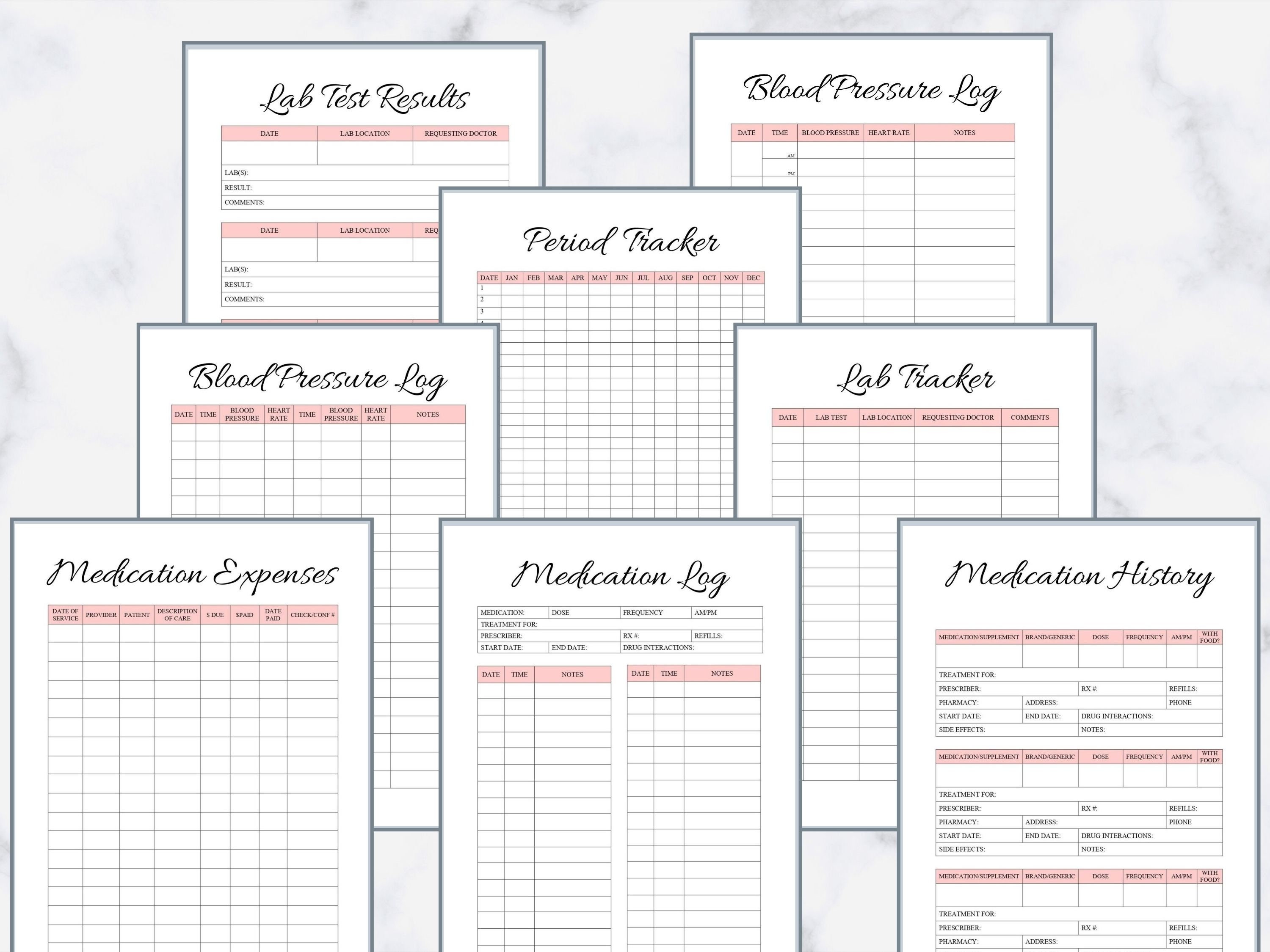 Health Care Planner Medical Planner Health Care Planner - Etsy