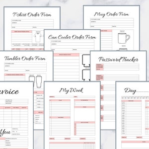 Business Essentials, Order Form, Tumbler Order Form, Business Expense ...