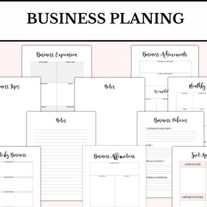 Business Planner Small Business Planner Home Business Organizer ...