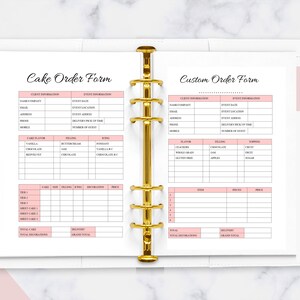 Bakery Business Planner Cakes Cupcakes Home Baking Bakery Printable ...