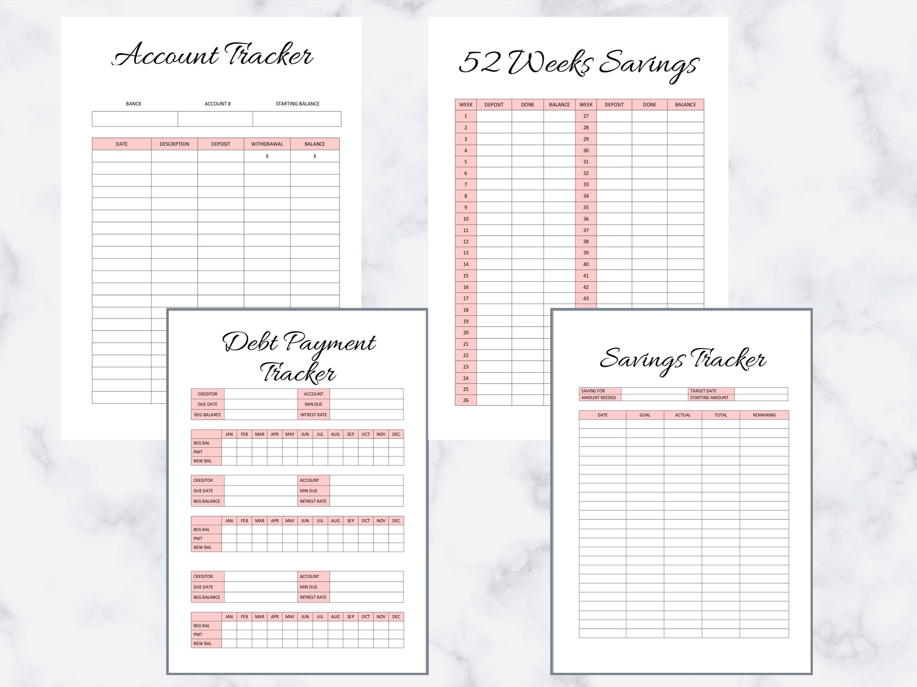 Finance Planner Finance Planner Kit Finance Planner Book | Etsy