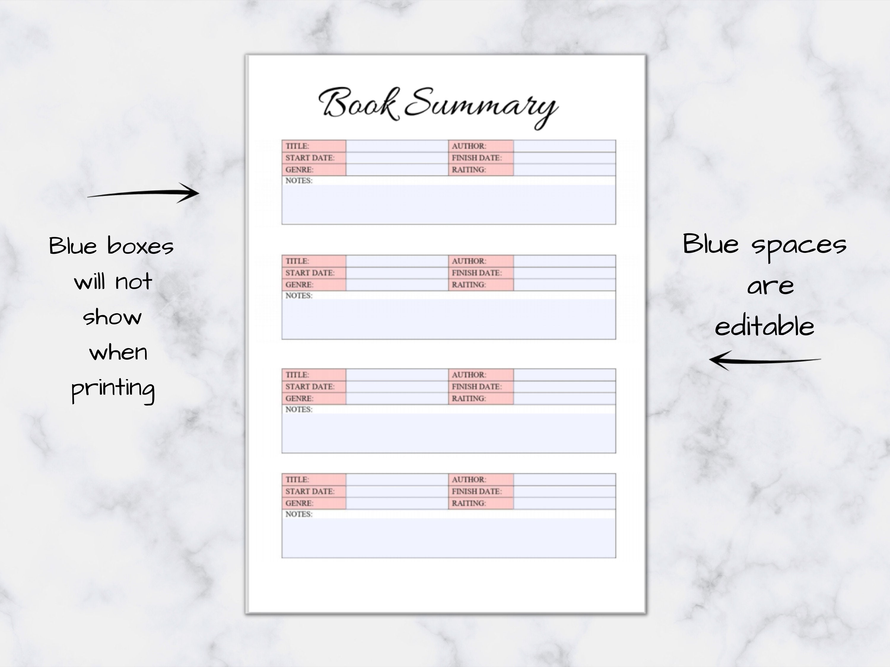 Printable Book Planner Book Reading Planner Reading - Etsy