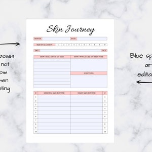Beauty Planner, Skin Care Planner, Skin Care Journal, Beauty Routine ...