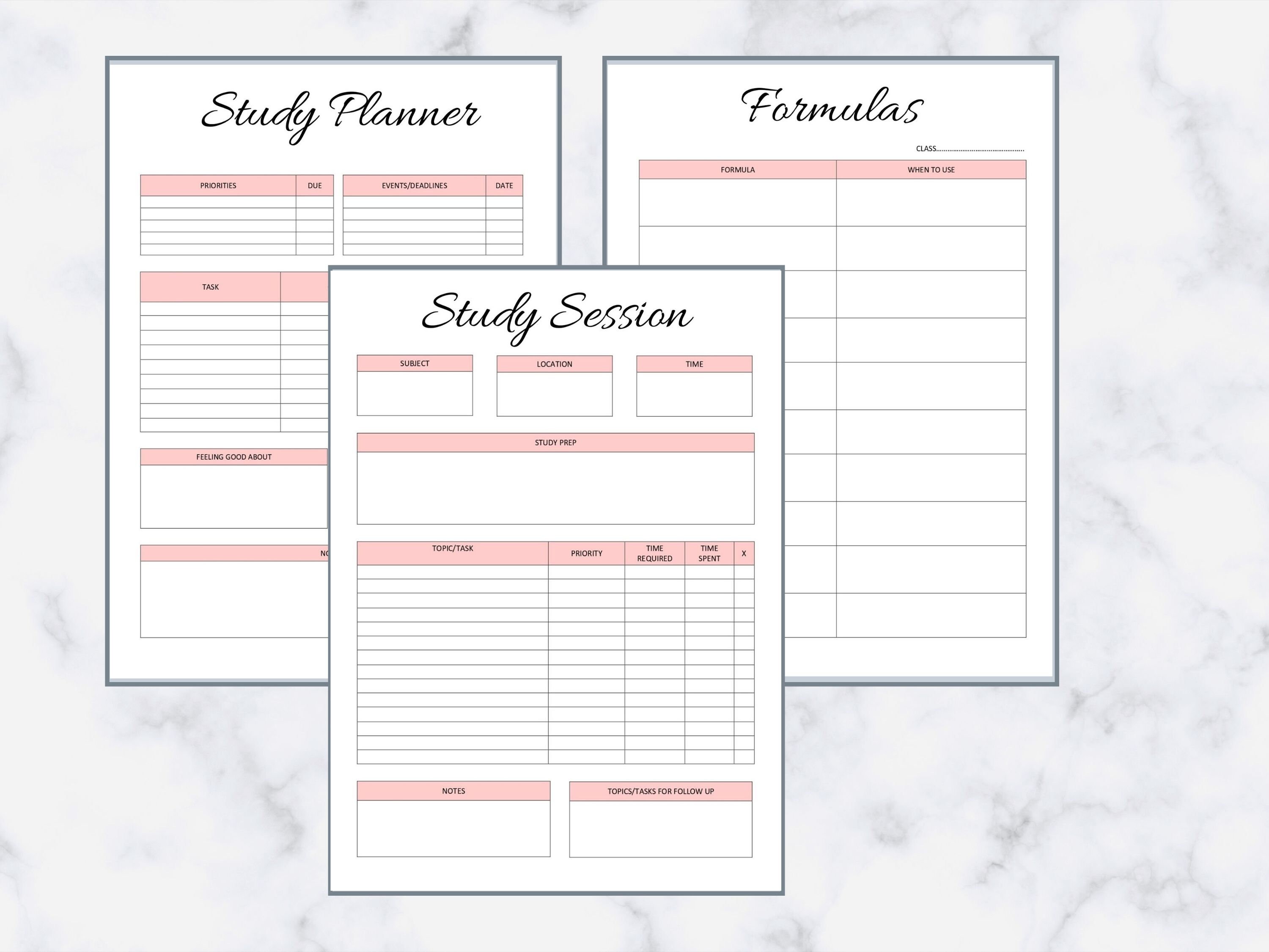Student Planner Printable Study Planner School Planner College Planner ...