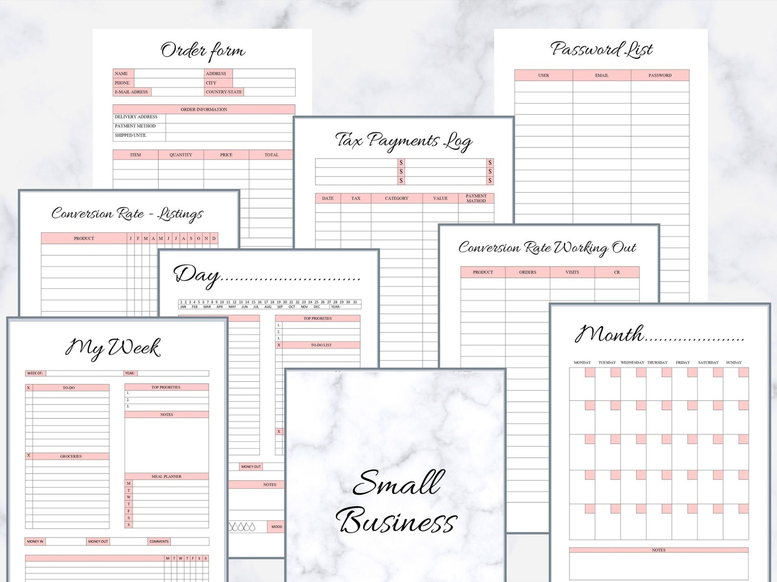 Small business planner printable Small business planner - Etsy España
