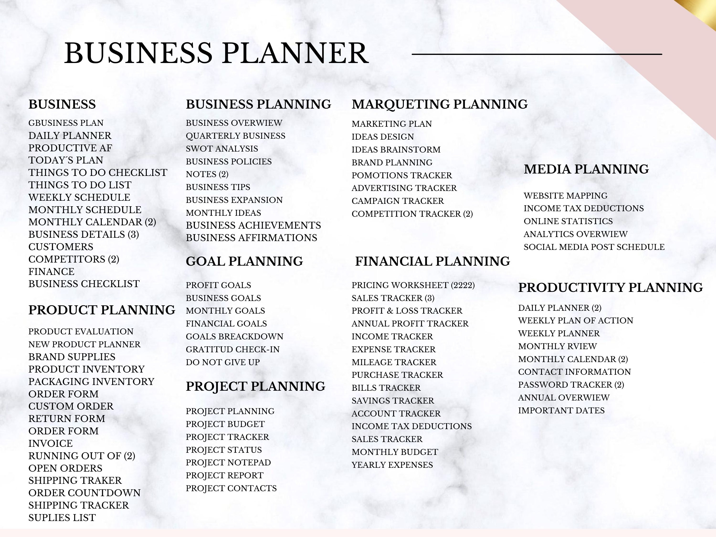 Business Planner Small Business Planner Business Planner - Etsy