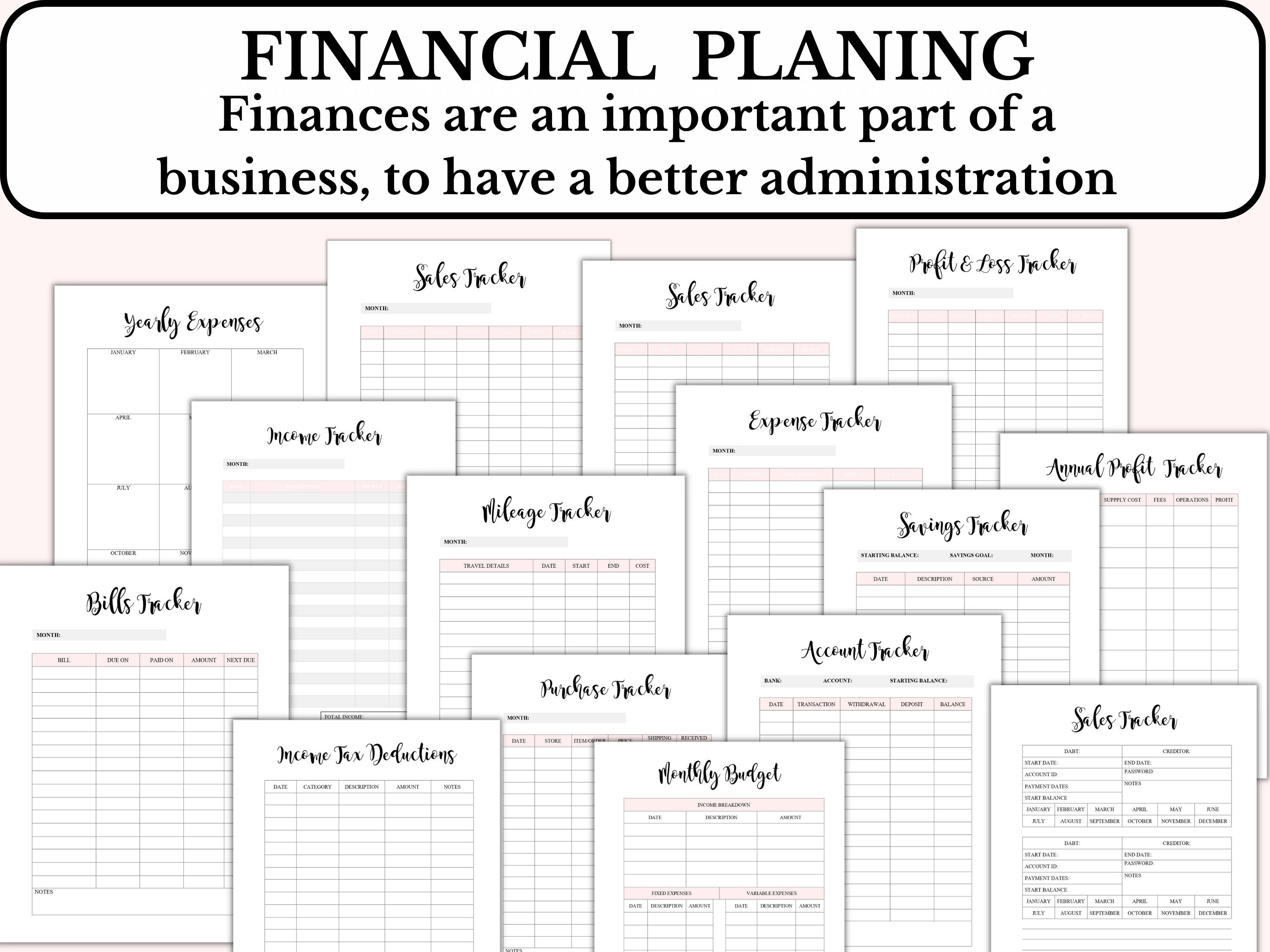 Business Planner Small Business Planner Home Business Organizer ...
