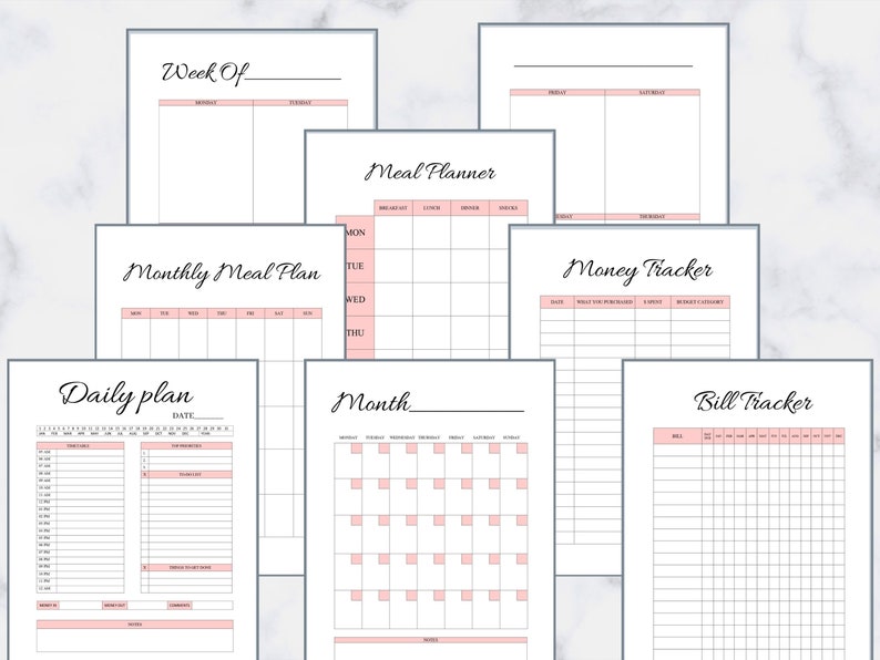 Life Planner, Printable Life Planner, Life Planner Printable, Life ...