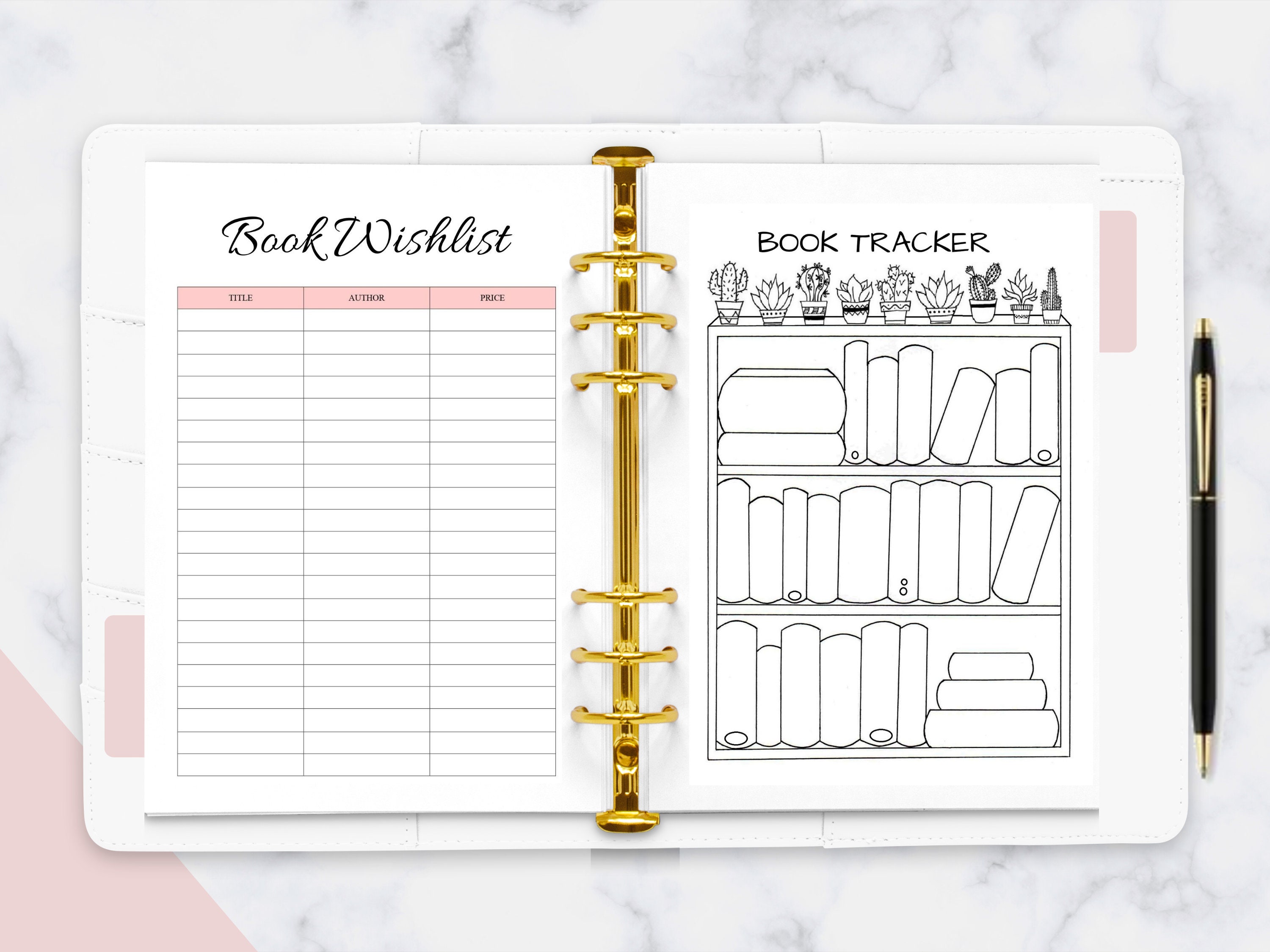 Printable Book Planner Book Reading Planner, Reading Challenge, Book ...