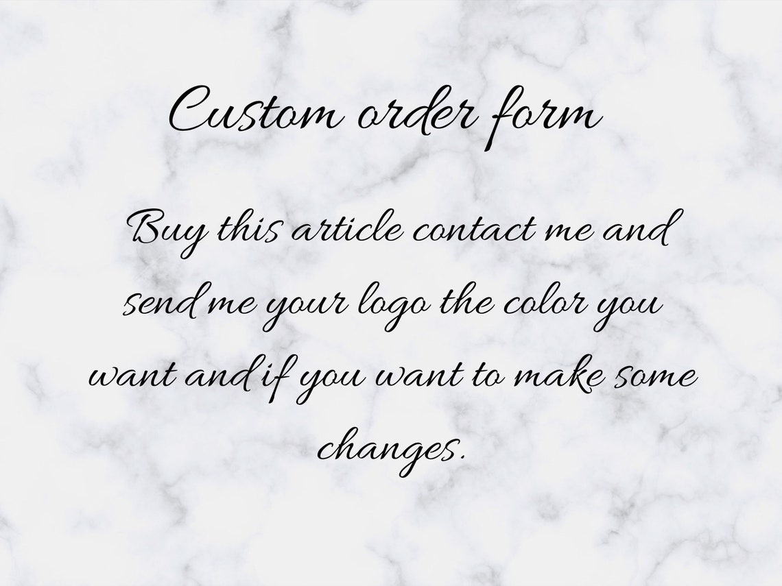Custom Order Form, Order Tracker, Printable Order Form, Order Form ...