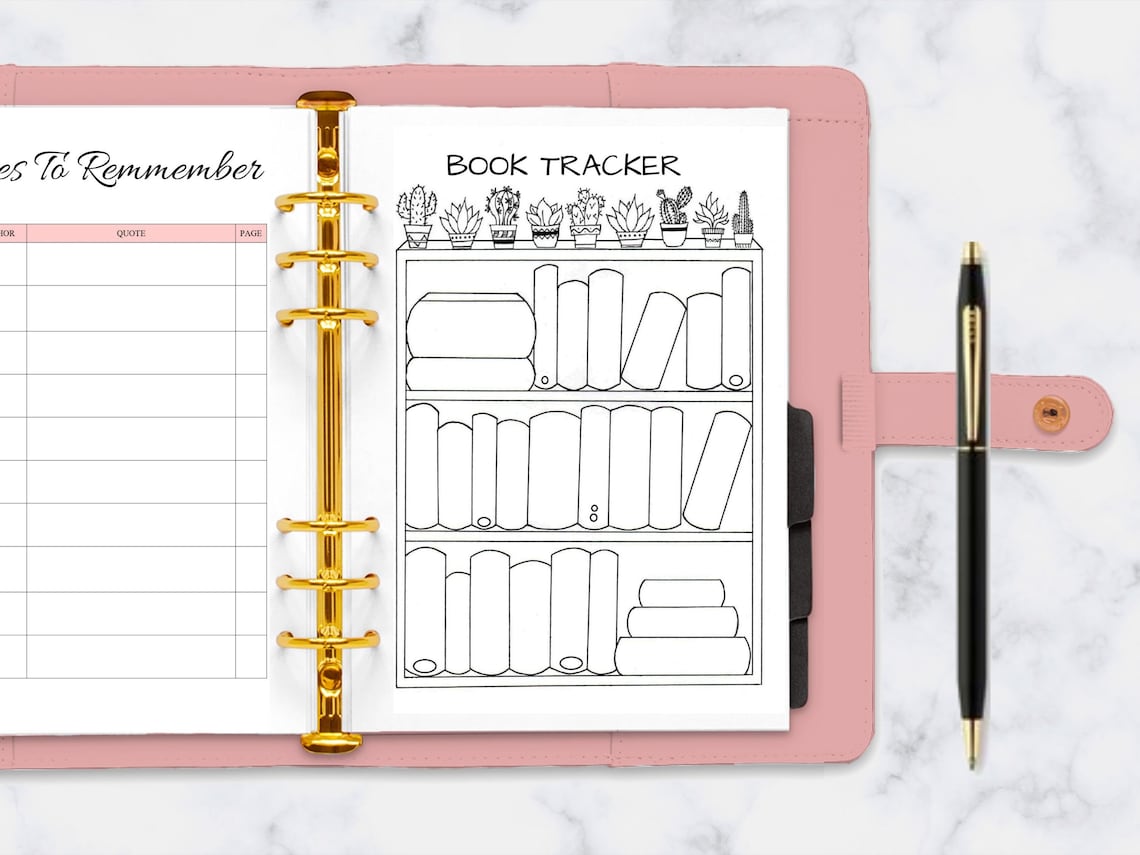 Reading Journal Book Planner Reading Journal Printable Book | Etsy