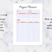 Printable Project Planner, Printable Project Tracker, Project Planner ...