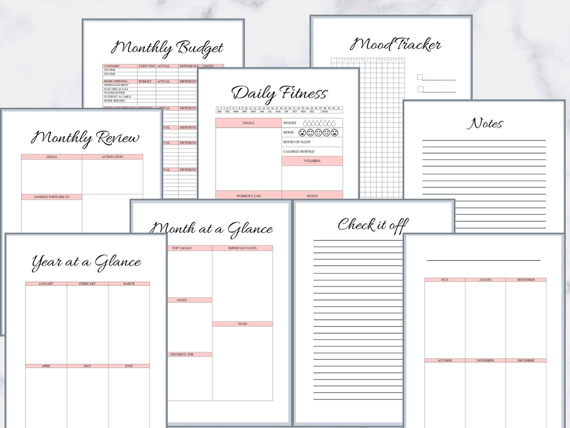 Life Planner Printable Life Planner Life Planner Printable - Etsy