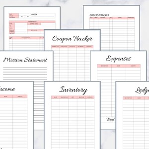 Business Essentials, Order Form, Tumbler Order Form, Business Expense ...