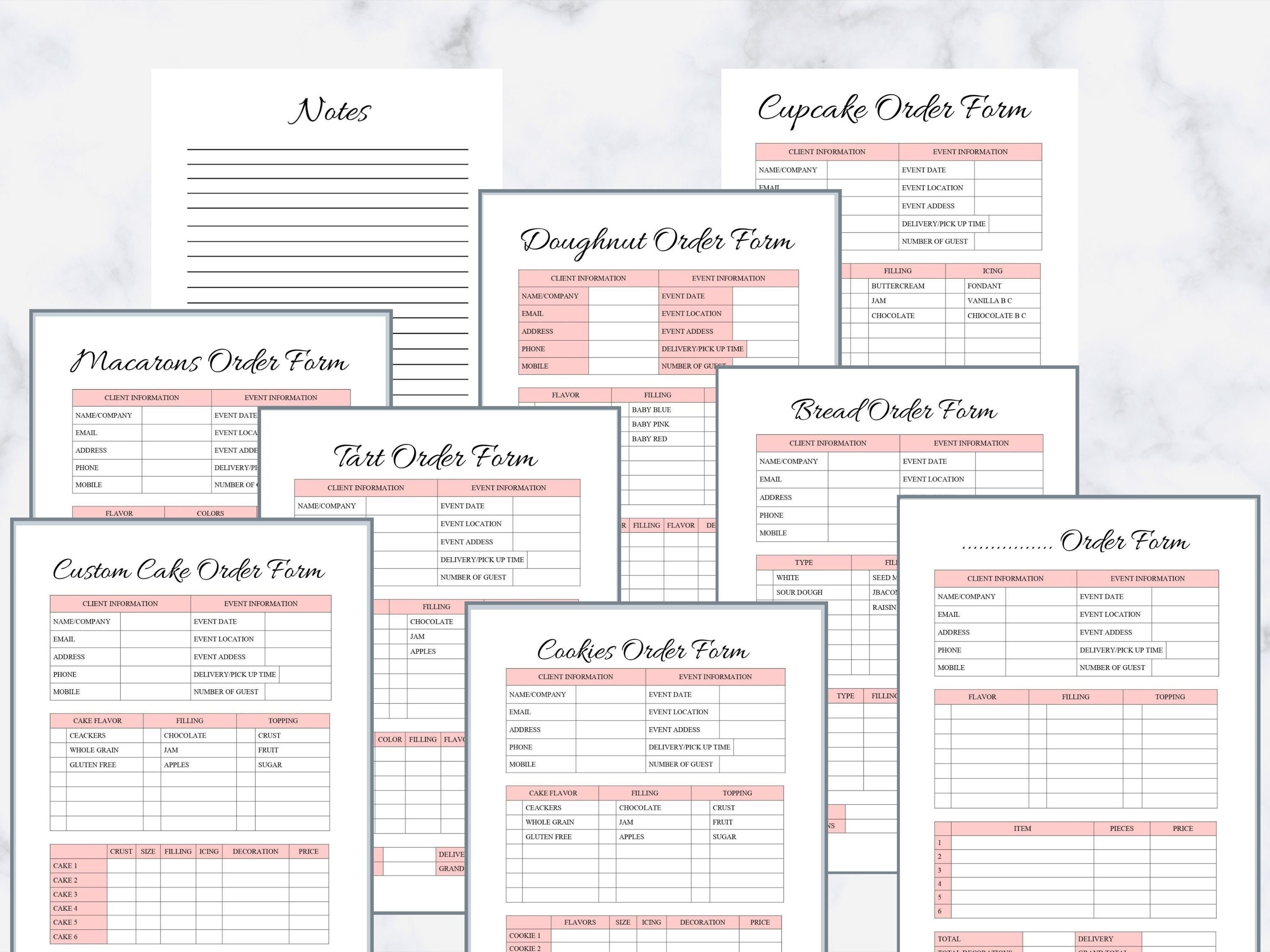 Bakery Business Planner, Cake and Bakery Business Planner, Financial ...