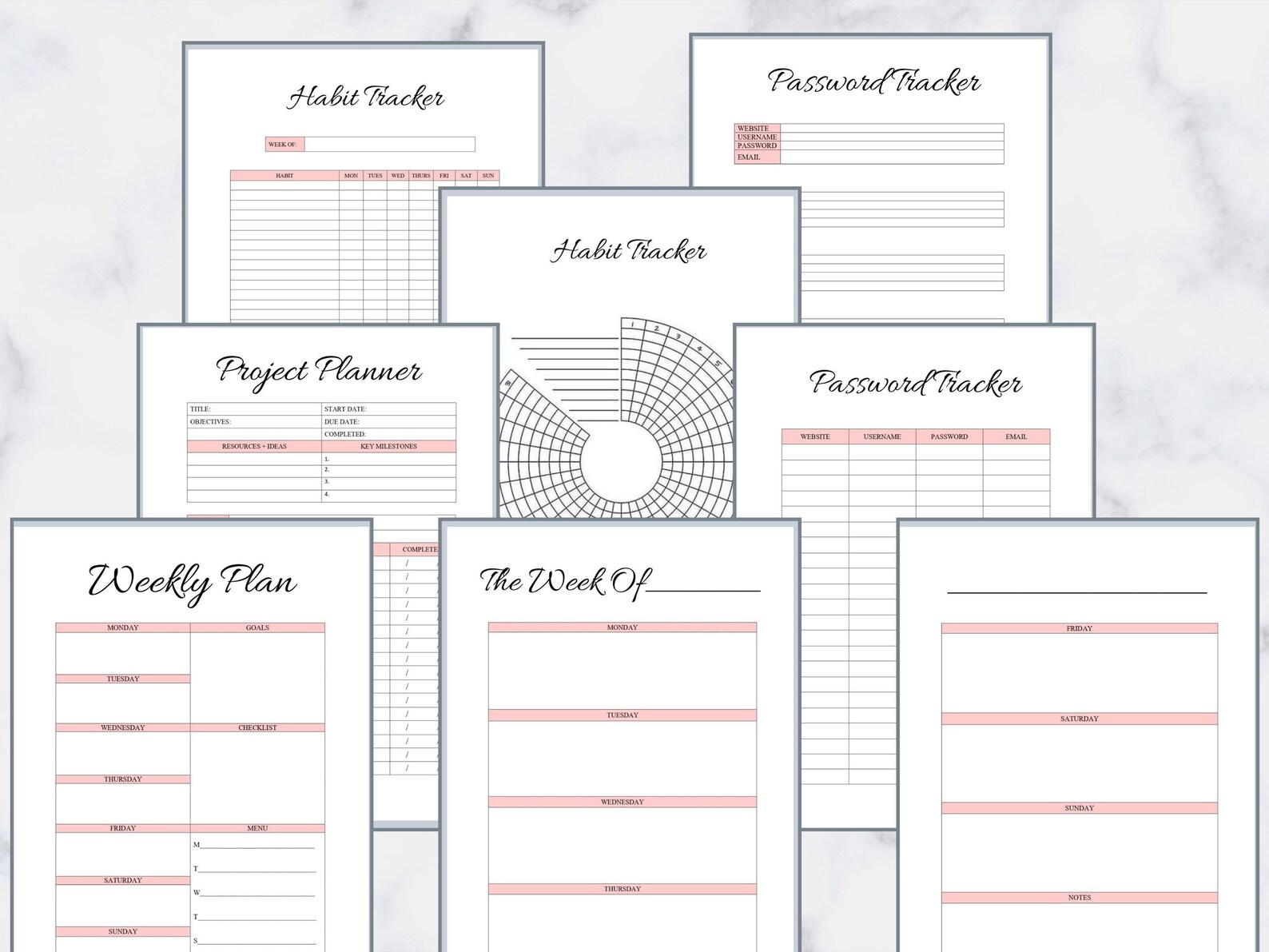 Life Planner, Printable Life Planner, Life Planner Printable, Life ...