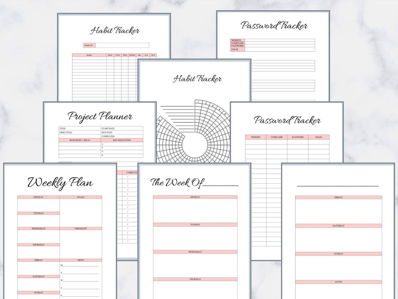 Life Planner, Printable Life Planner, Life Planner Printable, Life ...
