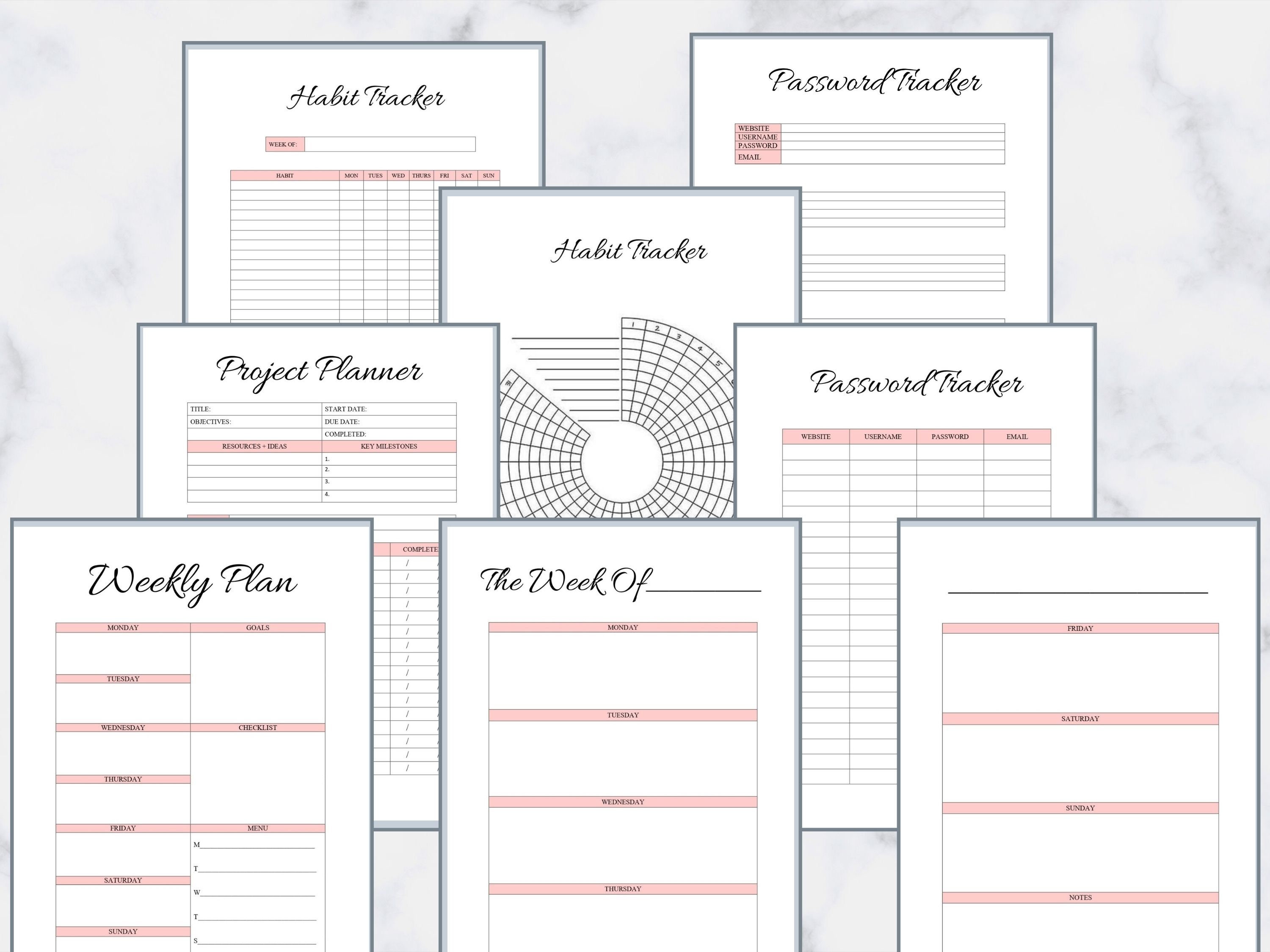 Life Planner, Printable Life Planner, Life Planner Printable, Life ...
