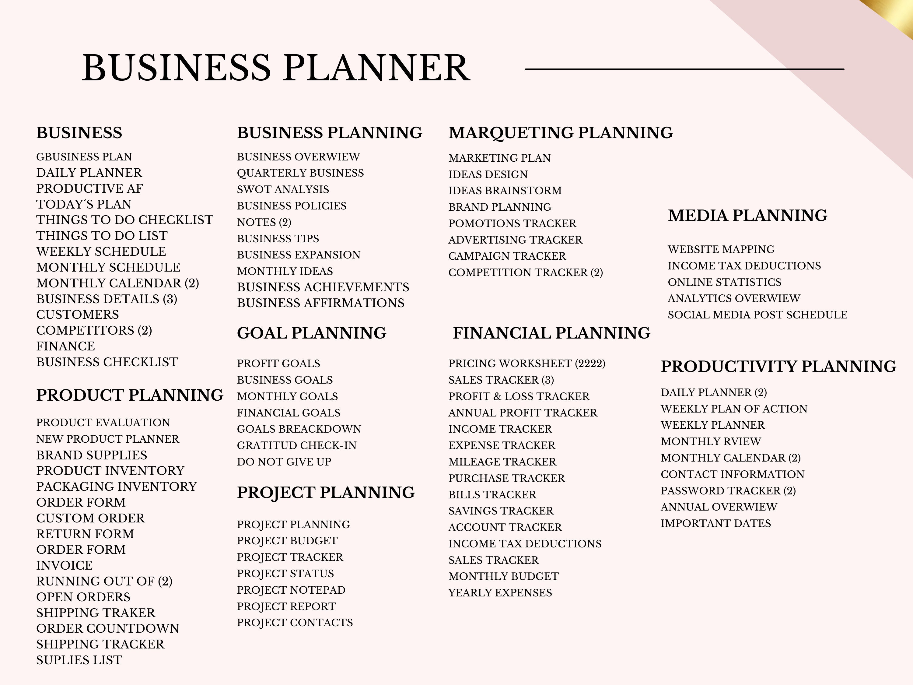 Business Planner Small Business Planner Home Business - Etsy