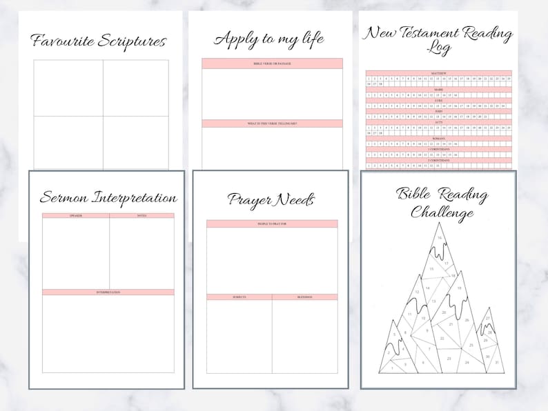 Bible Planner Bible Study Planner Bible Study Journal - Etsy
