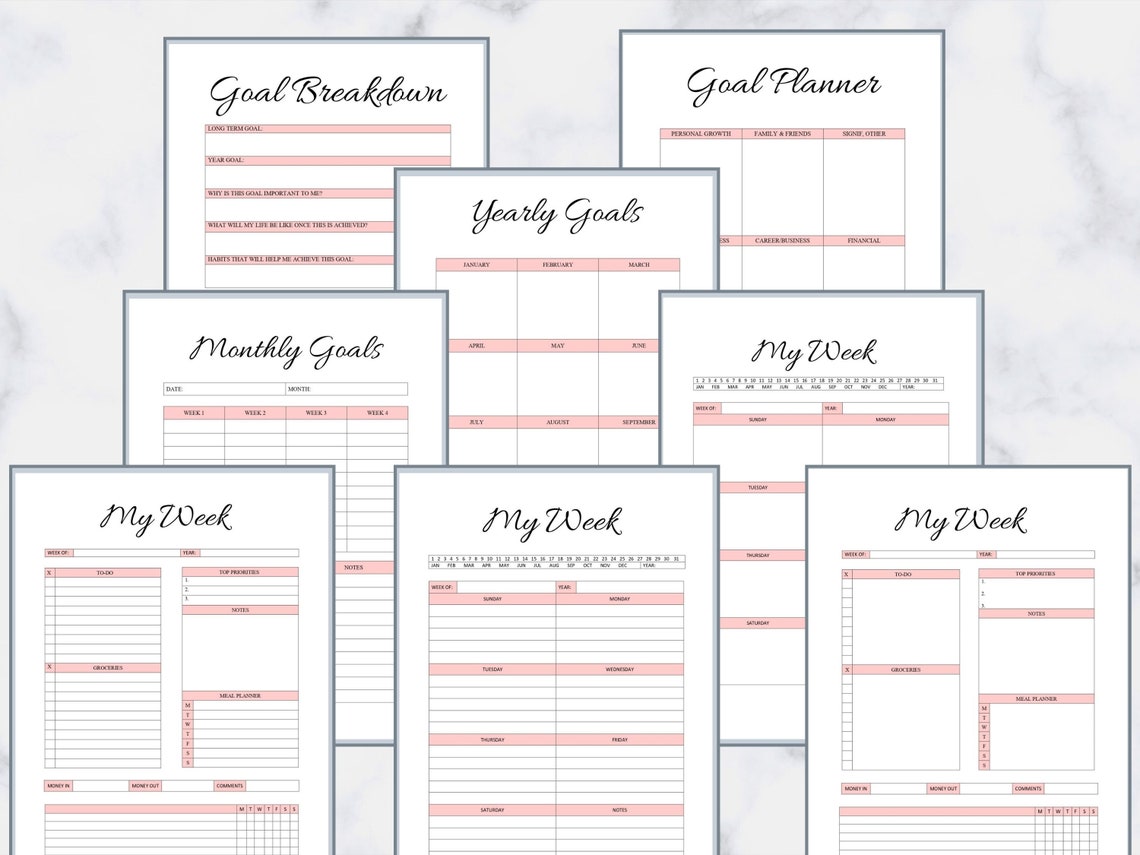 Life Planner Printable Life Planner Life Planner Printable - Etsy