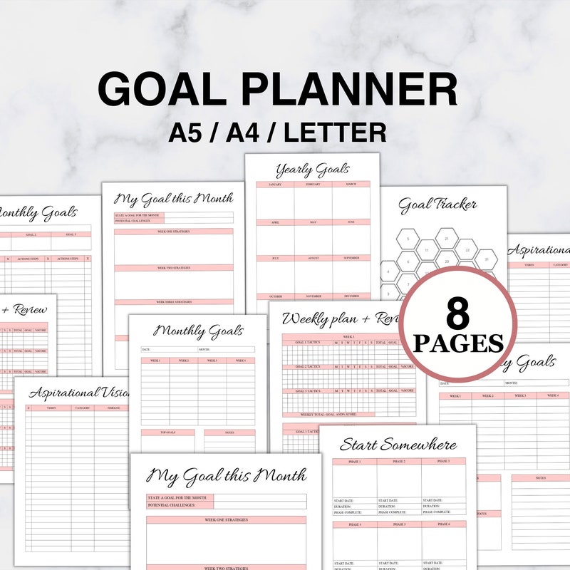 Goal Tracker - Etsy