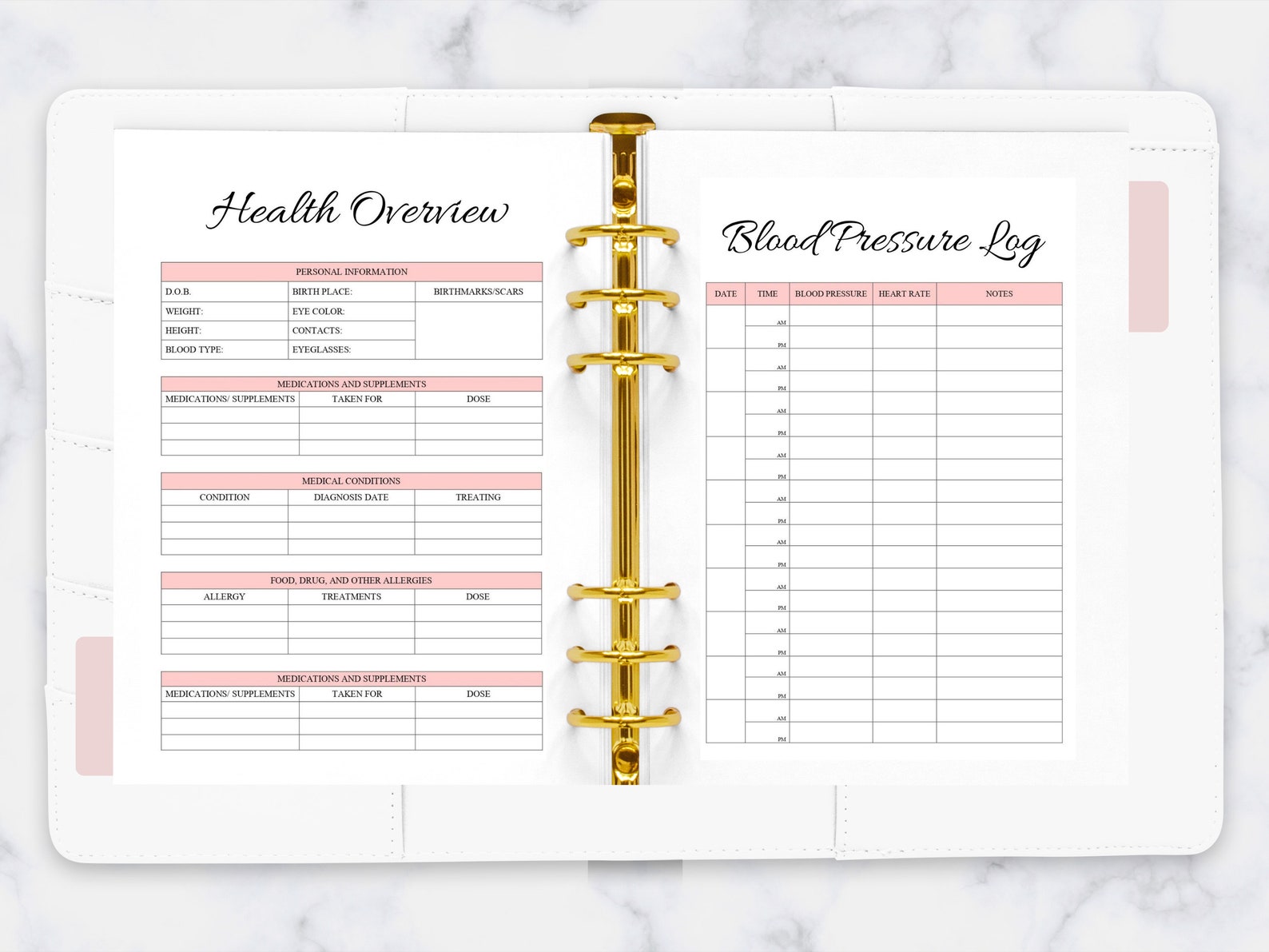 Printable Medical Planner Template, Healthcare Planner, Health Planner ...
