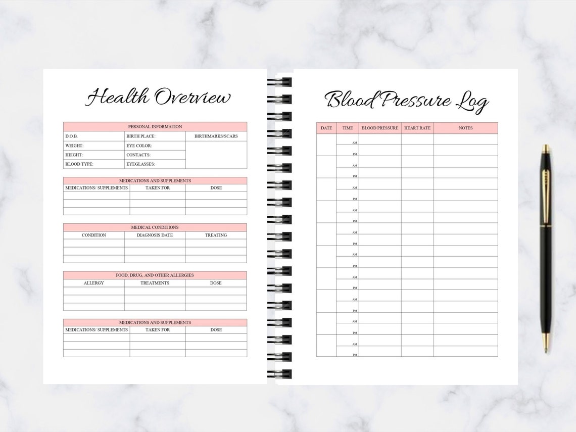 Health Care Planner Medical Planner Health Care Planner - Etsy