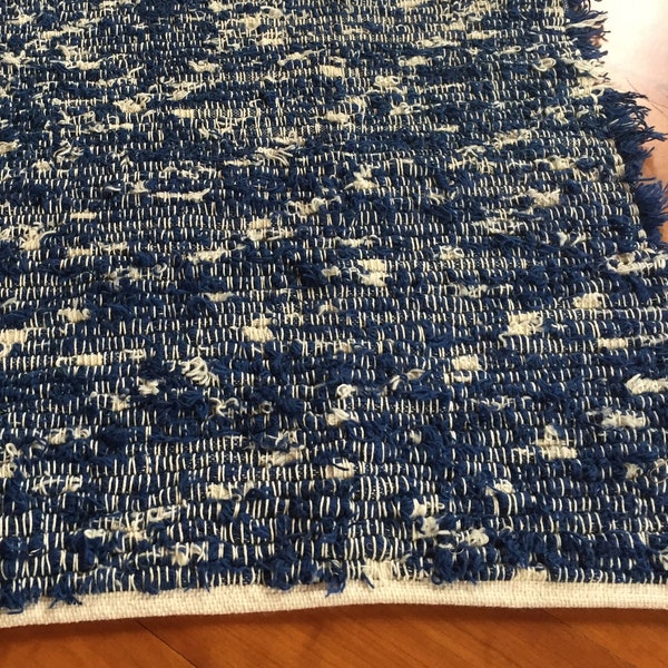 Blue Rag Rug - Etsy