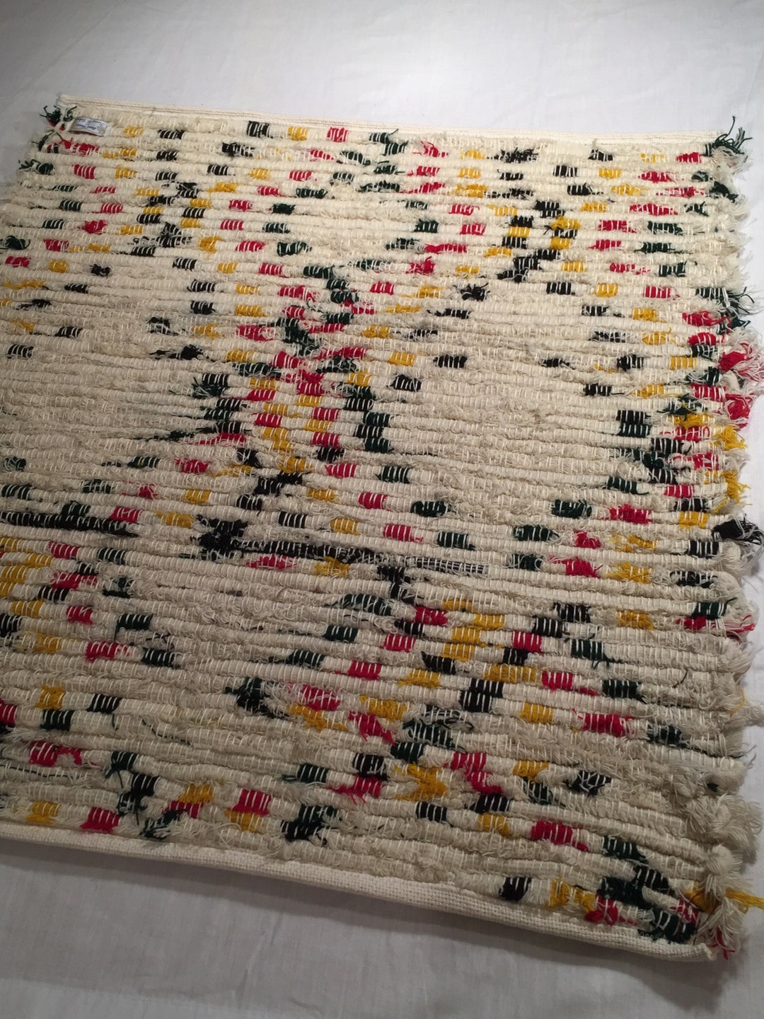 Handwoven Pendleton Wool Shag Rag Rug 26" X 29" - Etsy