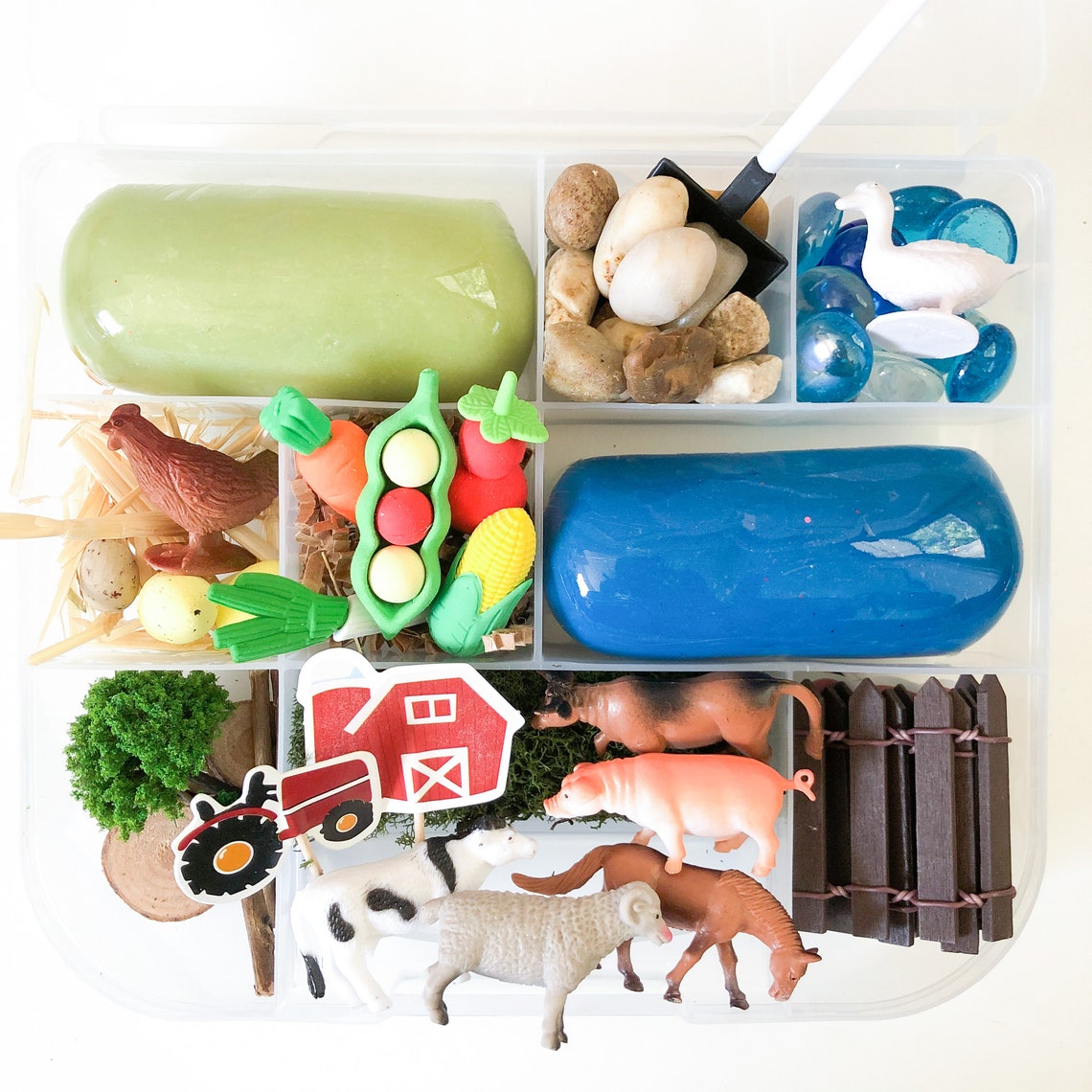 Play Dough Kit Farm Play Dough Kit Play Farm Kit Sensory | Etsy