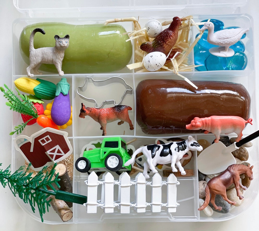 Play Dough Kit Farm Play Dough Kit Play Farm Kit Sensory - Etsy