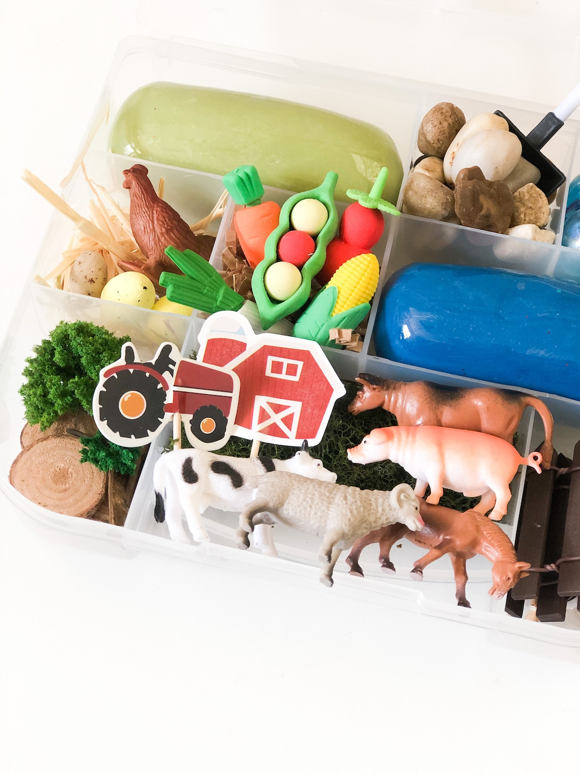 Play Dough Kit Farm Play Dough Kit Play Farm Kit Sensory | Etsy