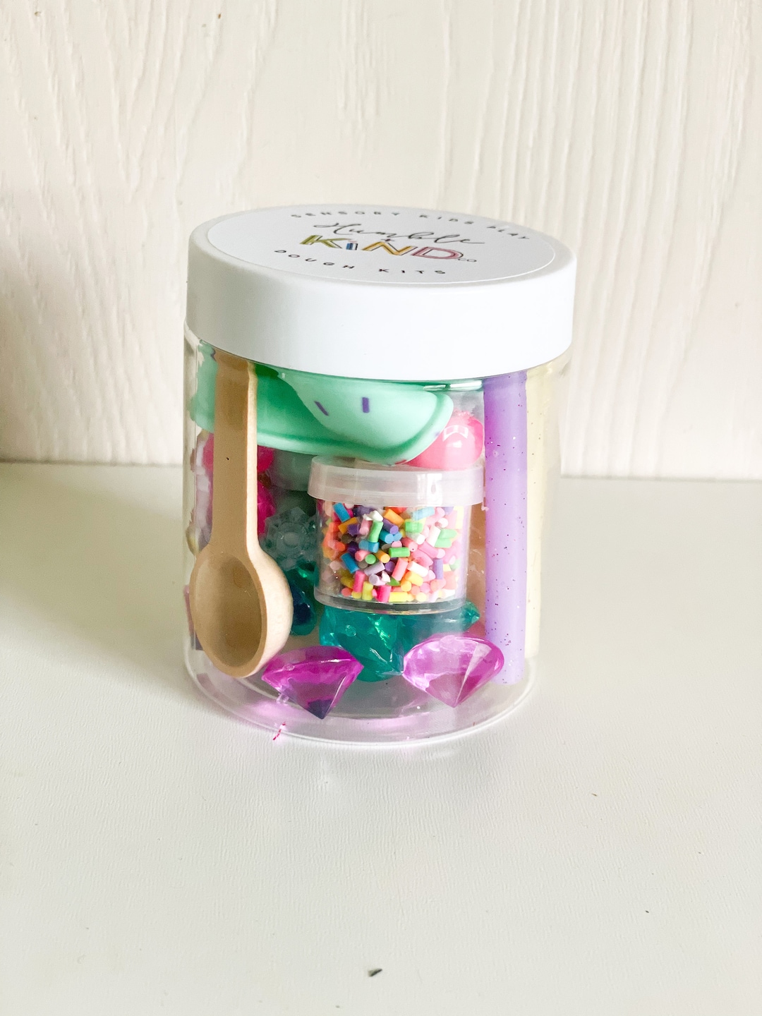 Play Dough Kit, Play Dough Jar, Donut Play Dough, Dough to Go, Sensory ...