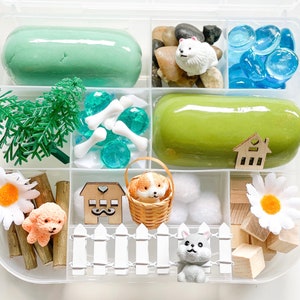 Play Dough Kit, Dog Play Dough Kit, Kids Gift, Dog Sensory Box, Sensory ...