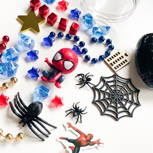 Play Dough Kit, Spider Man Jar, Play Dough Kit, Super Hero Kit, Sensory ...